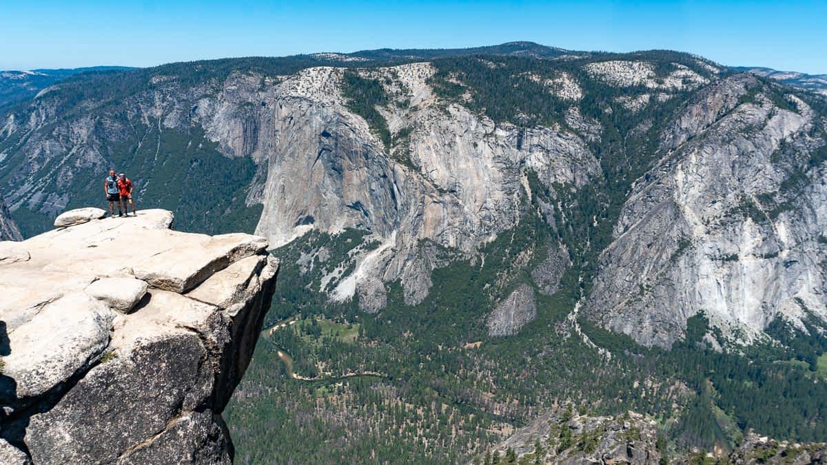 Trail running in Yosemite National Park